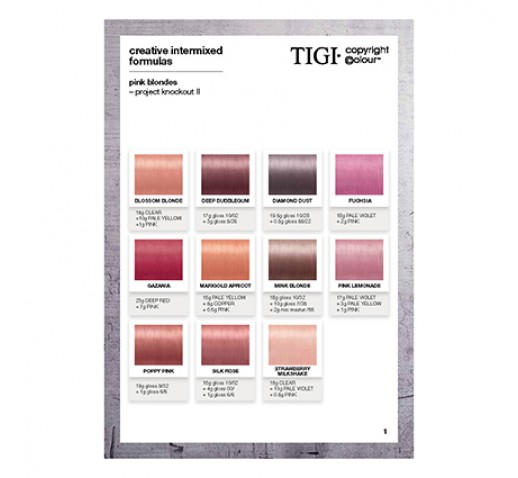 TIGI Copyright Colour Creative Formulas