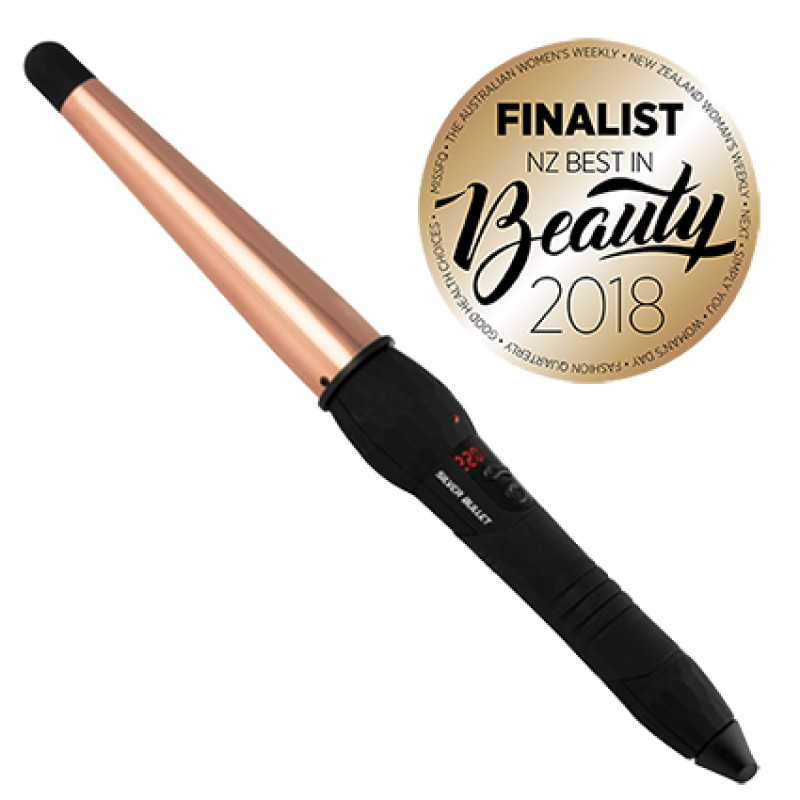 Silver Bullet Conical Curling Iron - Rose Gold Titanium Large 19mm - 32mm